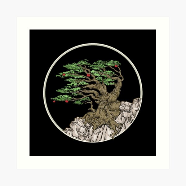 "bonsai tree in japanese zen buddhist" Art Print for Sale by LauuraaaL ...