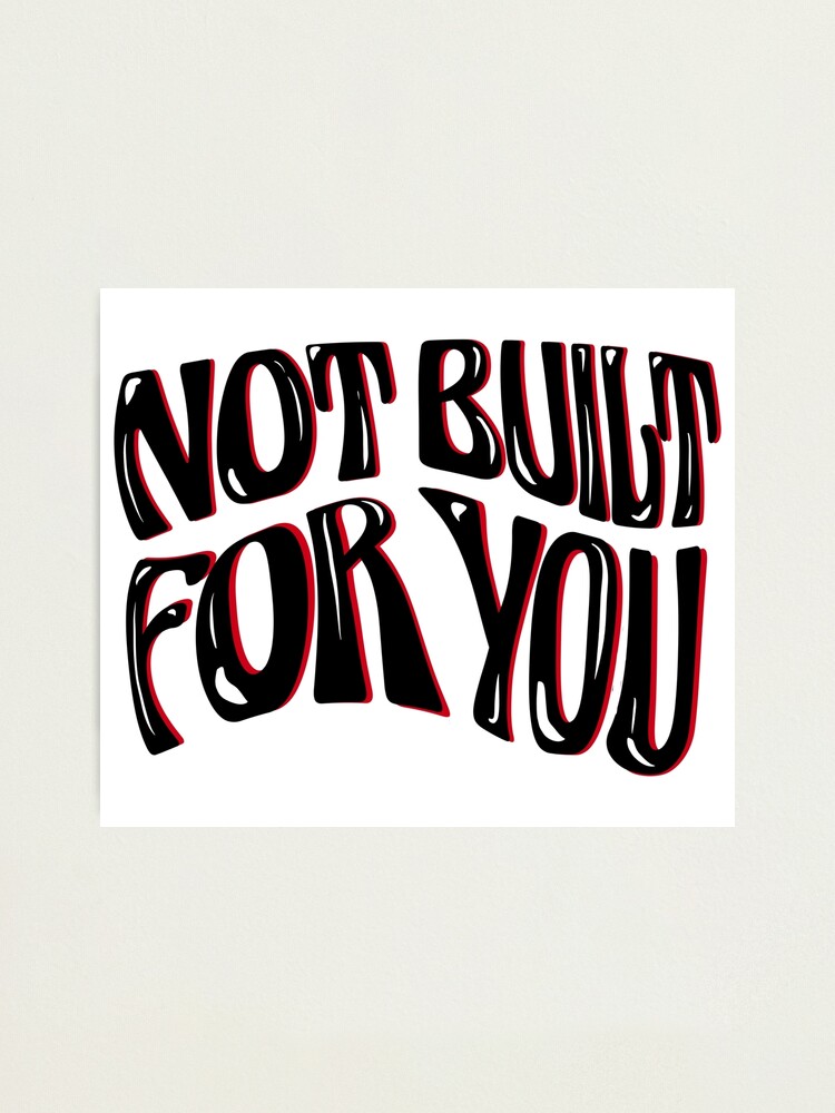 "not built for you bella poarch" Photographic Print for Sale by ...
