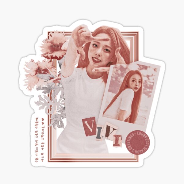 "LOONA VIVI" Sticker for Sale by noxdrawing | Redbubble