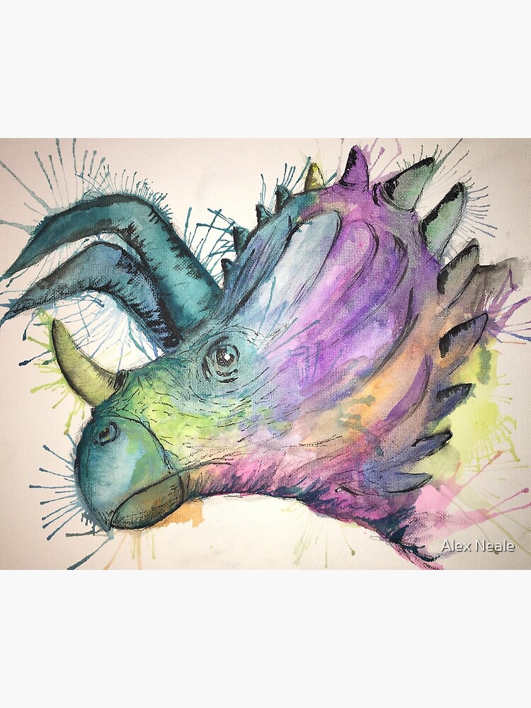 "Pentasaurus" Canvas Print for Sale by AlexNeale | Redbubble