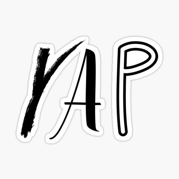 "Yap" Sticker for Sale by PolyMicroMela | Redbubble