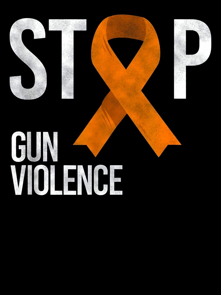 "Stop Gun Violence Orange Ribbon for Awareness" Poster for Sale by ...
