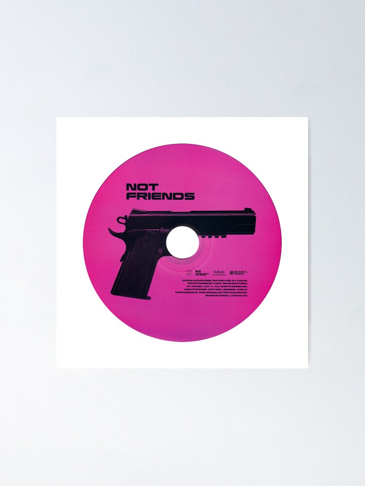 "LOONA NOT FRIENDS HEEJIN CD" Poster for Sale by noxdrawing | Redbubble