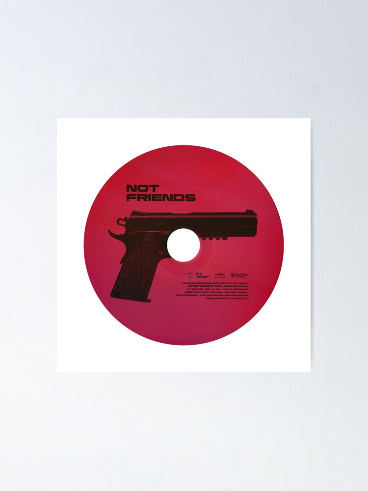 "LOONA NOT FRIENDS YVES CD" Poster for Sale by noxdrawing | Redbubble