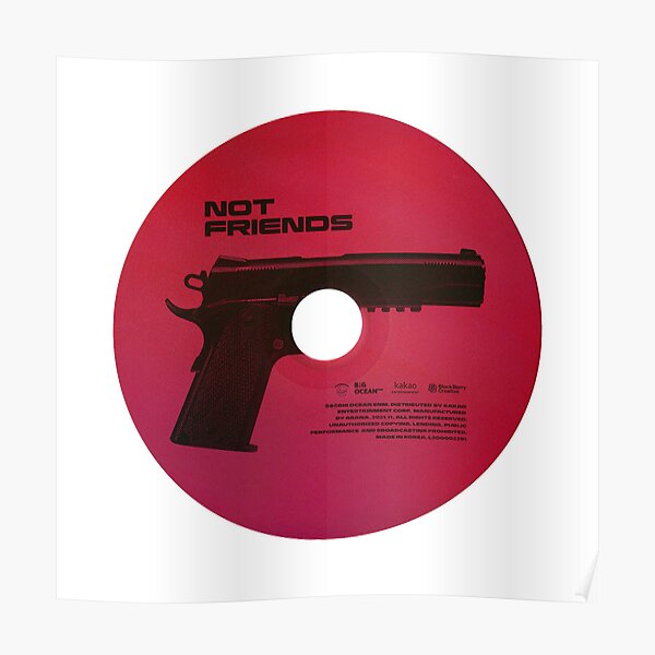 "LOONA NOT FRIENDS YVES CD" Poster for Sale by noxdrawing | Redbubble