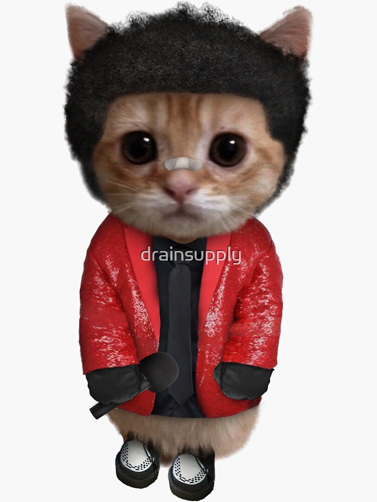 "The Weeknd Kitty" Sticker for Sale by drainsupply | Redbubble