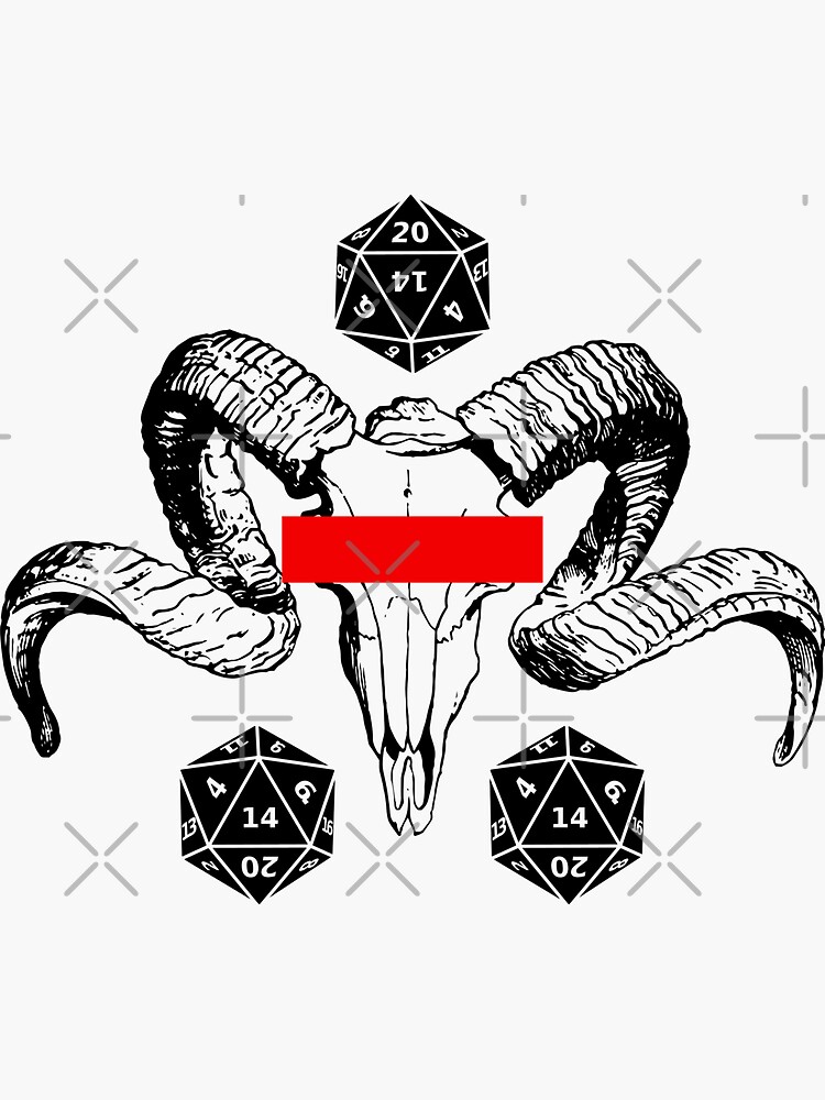 "Pattern HELLFIRE CLUB white animal skull" Sticker for Sale by KS-Y ...