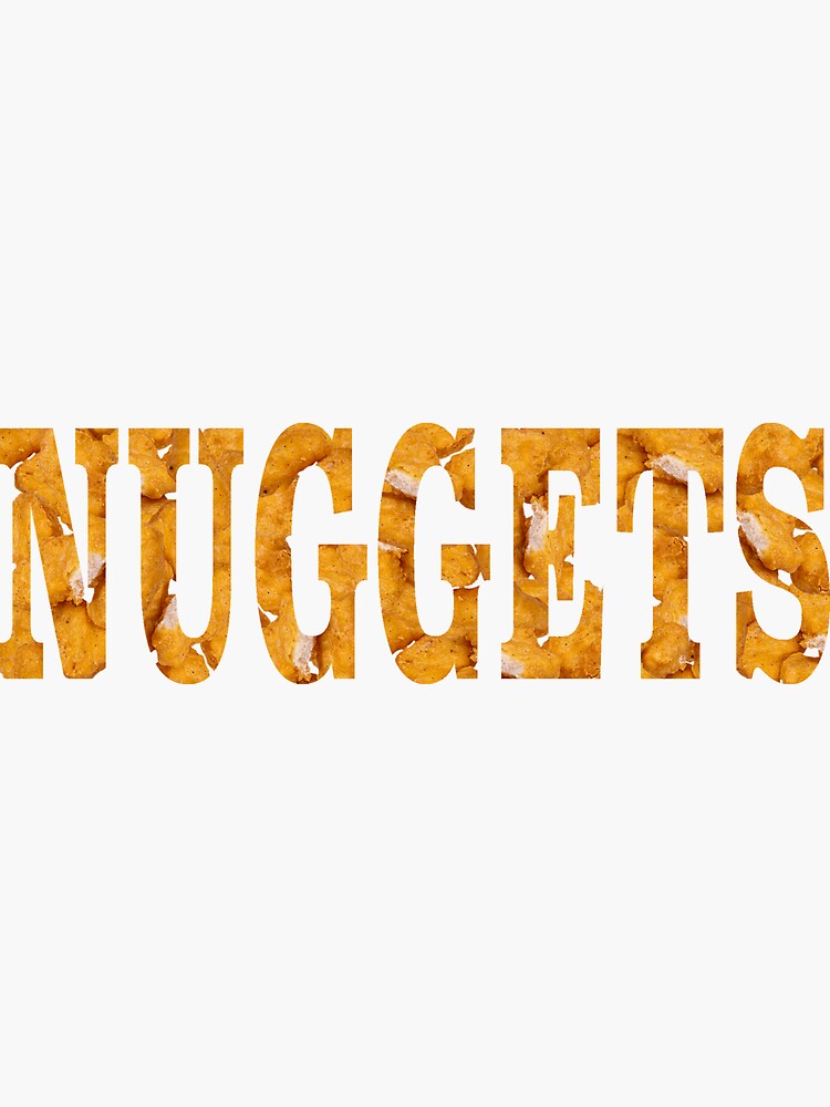 "Nuggets" Sticker by lukeshaffer99 | Redbubble