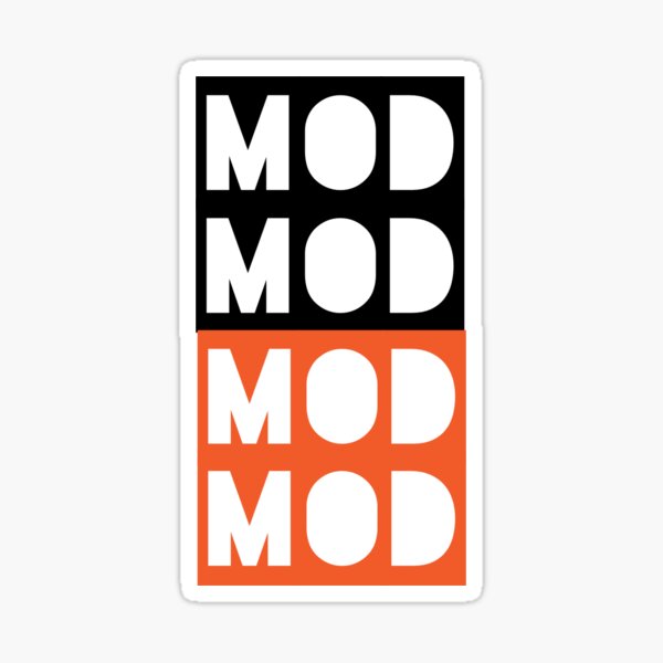 "Mid Century Mod" Sticker by Bernflag | Redbubble