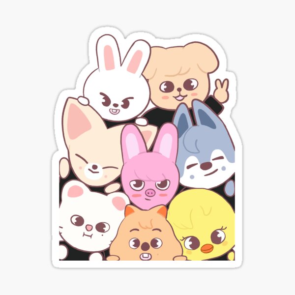 "Stray kids - skzoo" Sticker by JamesSKimball | Redbubble