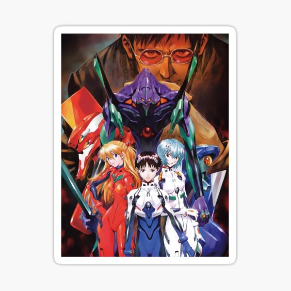"Inspiration For The Band Neon Genesis Evangelion Cute Fan" Sticker for ...