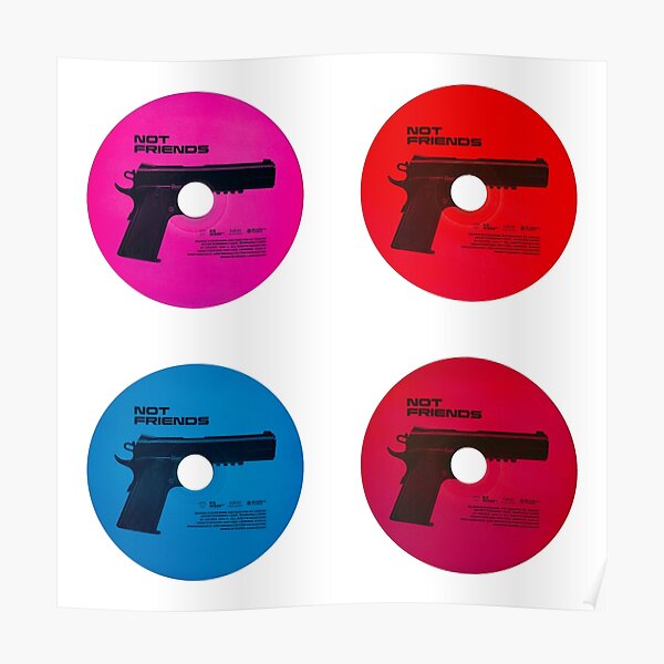 "LOONA - NOT FRIENDS CD SET" Poster for Sale by noxdrawing | Redbubble