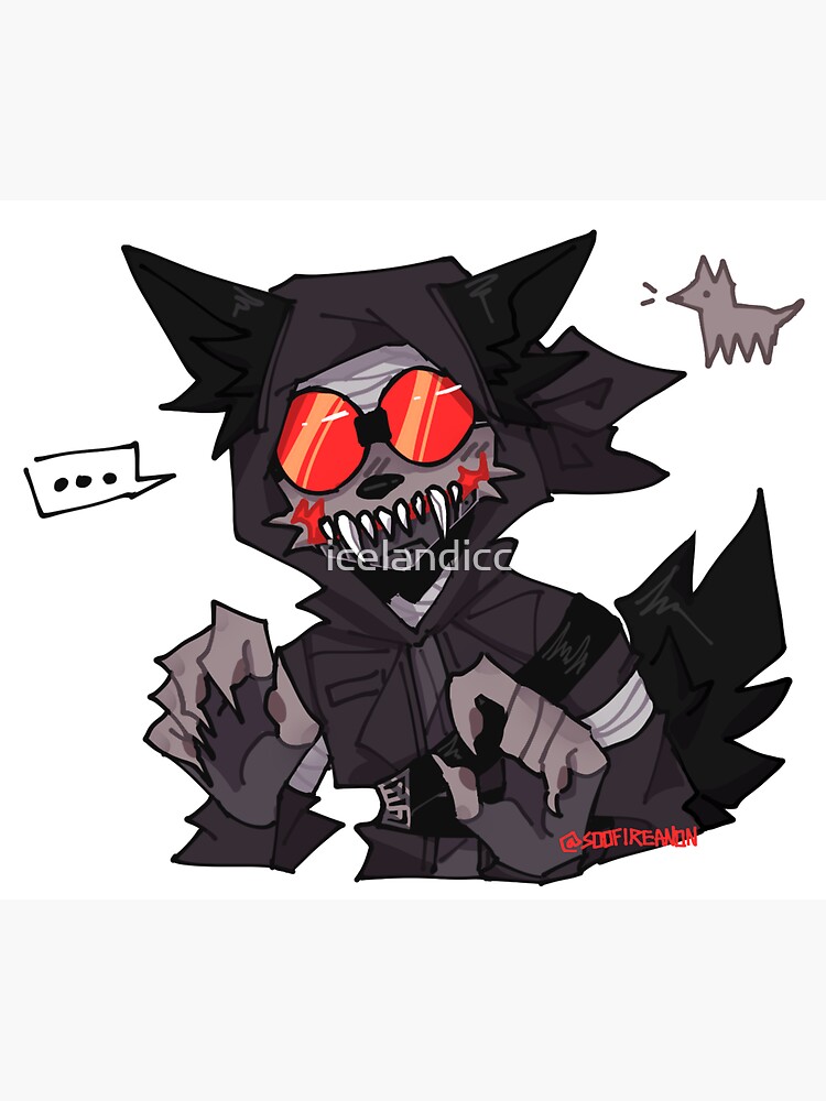 "Hank Wolf" Sticker by icelandicc | Redbubble