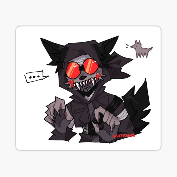 "Hank Wolf" Sticker by icelandicc | Redbubble