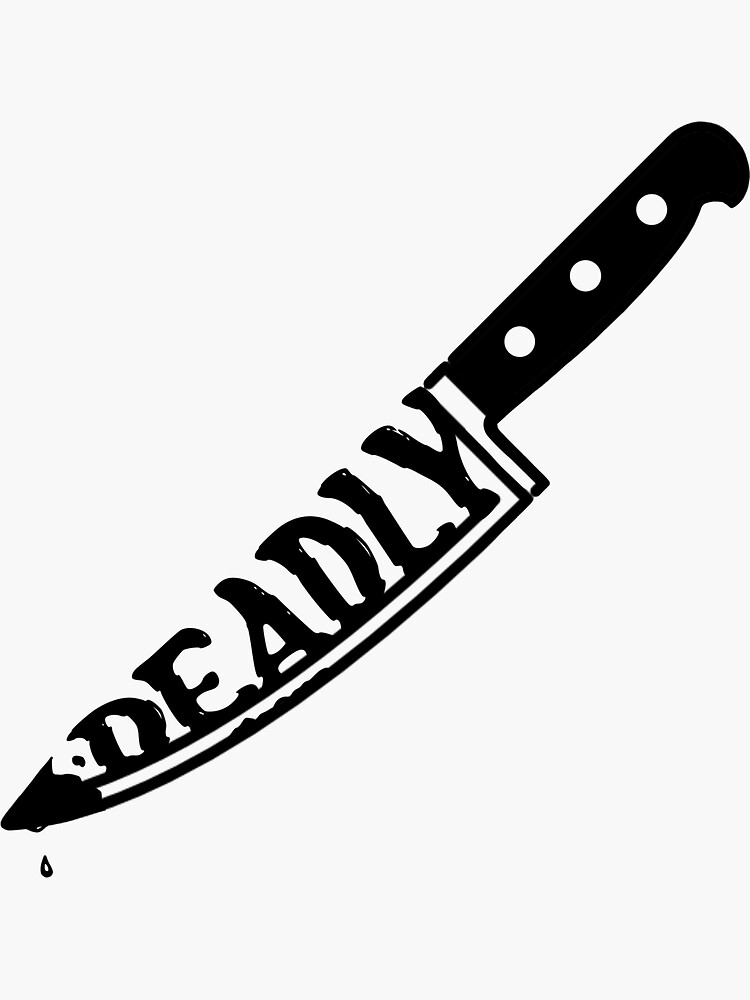"DEADLY STICKER" Sticker for Sale by noxdrawing | Redbubble
