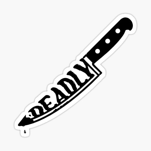 "DEADLY STICKER" Sticker for Sale by noxdrawing | Redbubble