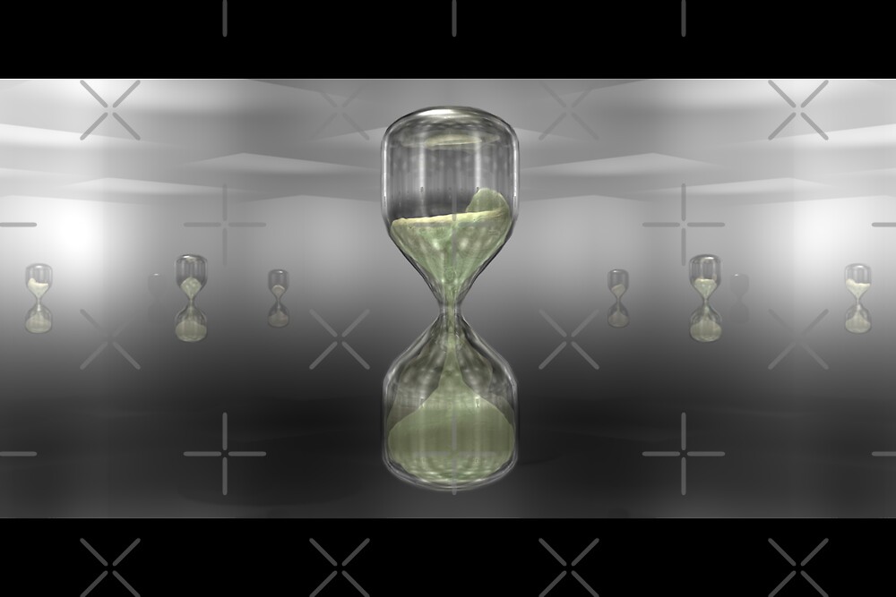 "Hourglass - An Homage to Computers" by Giles | Redbubble