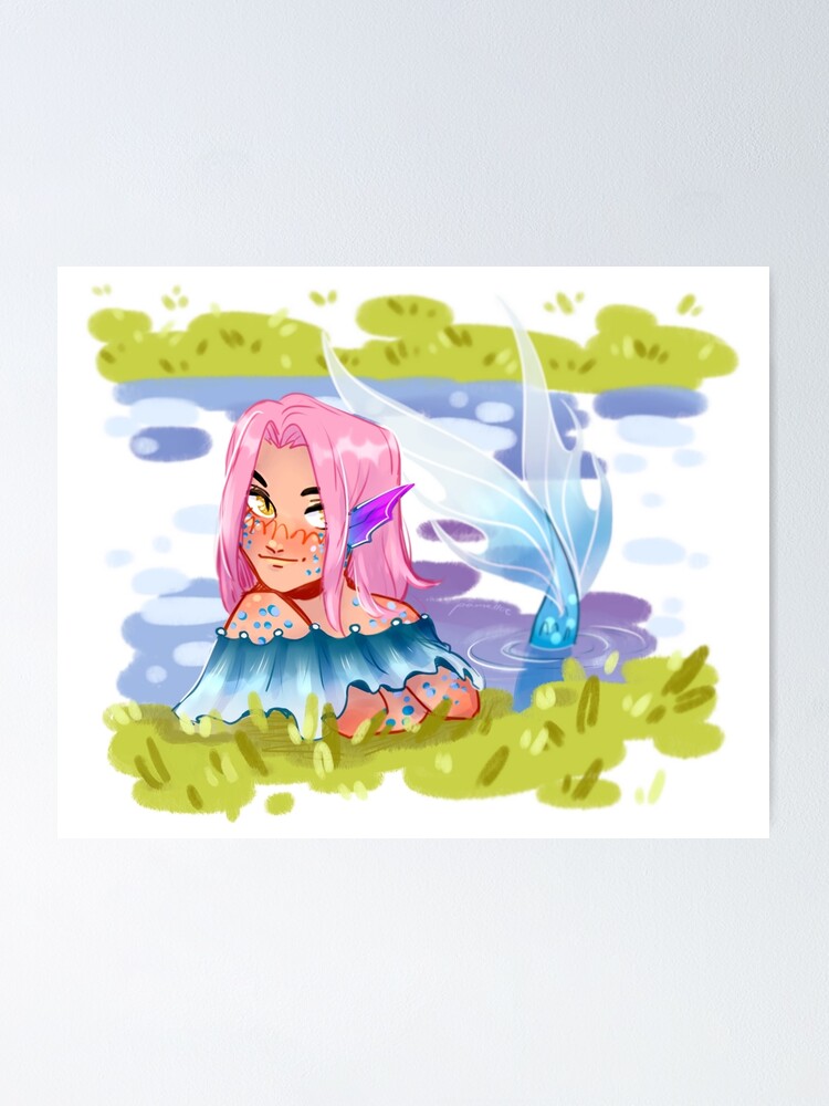 "Merling Nihachu (Origins SMP)" Poster for Sale by pamelloe | Redbubble