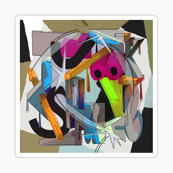 "Nonchalant" Sticker for Sale by kirlinca | Redbubble