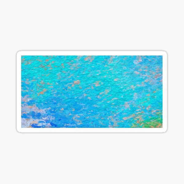 "Ocean Sea Tropical Water Abstract Painting" Sticker for Sale by ...