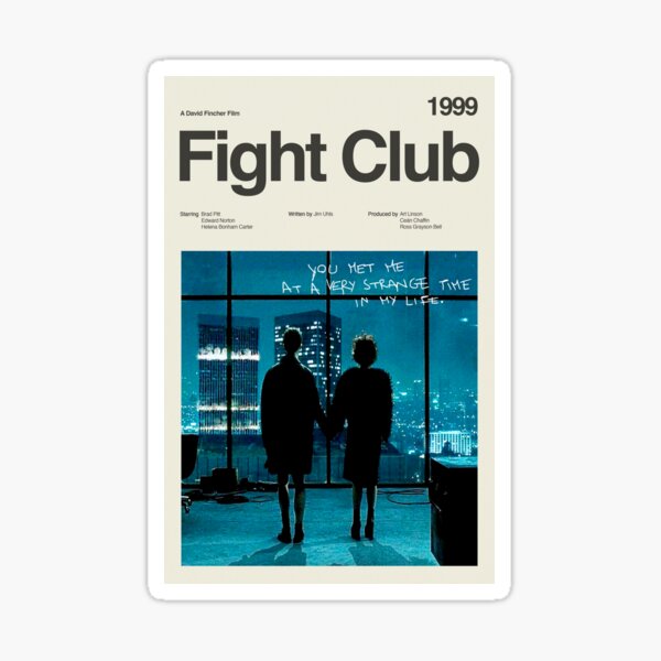 "Fight Club" Sticker for Sale by todananblo | Redbubble