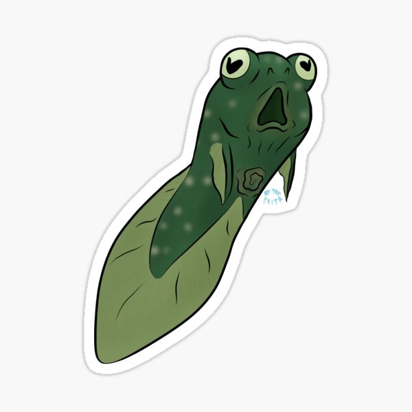 "gasp (colored)" Sticker for Sale by PsykeSmilodon | Redbubble