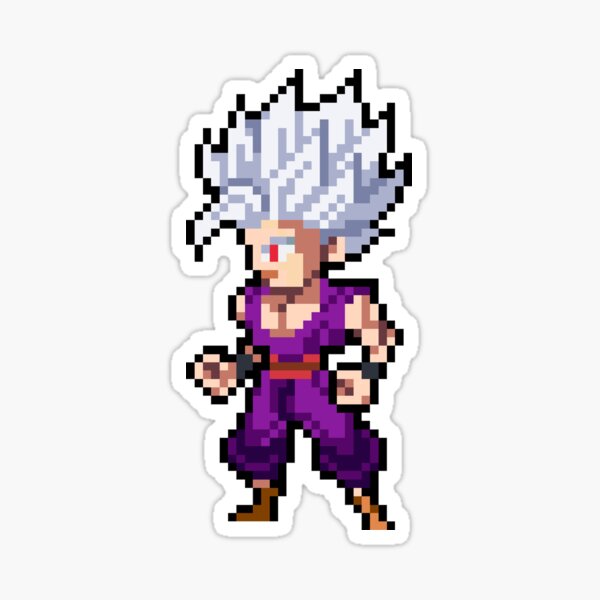 "Gohan Final Form Super Hero HQ Pixel Edition" Sticker for Sale by ...
