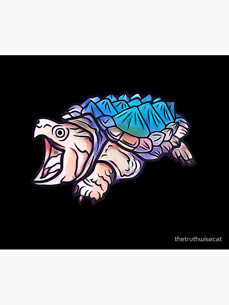 "Blue Fantasy Alligator Snapping Turtle - Snapping Turtle" Poster for ...