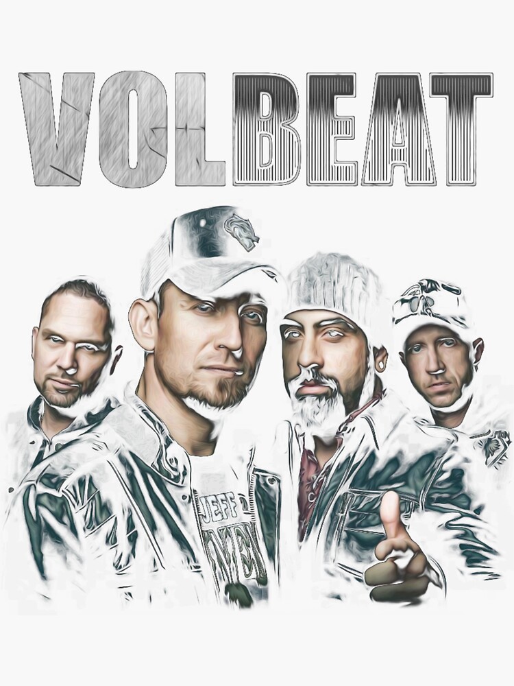 "VOLBEAT BAND" Sticker for Sale by gauyrefa | Redbubble