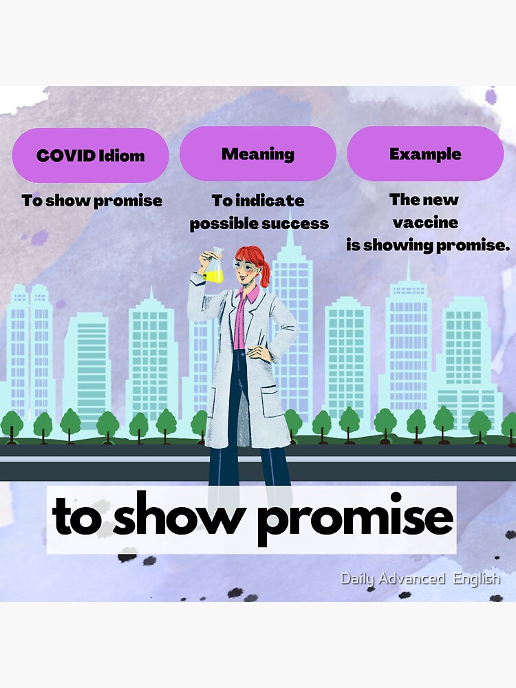 "Advanced English Idioms: to show promise" Sticker by advancedenglish ...
