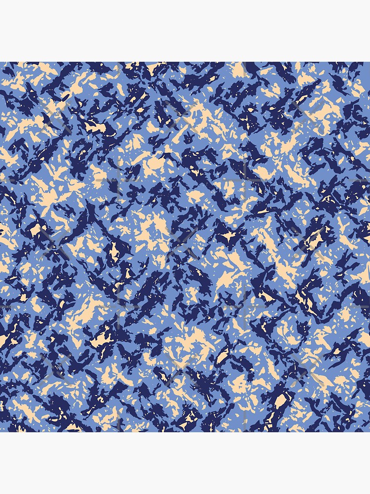 "Phantom Blue Camouflage Paint Daubs Digital Patterns in Phantom Blue ...