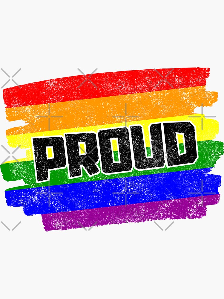 "Proud, Pride Month" Sticker by FNStuff | Redbubble
