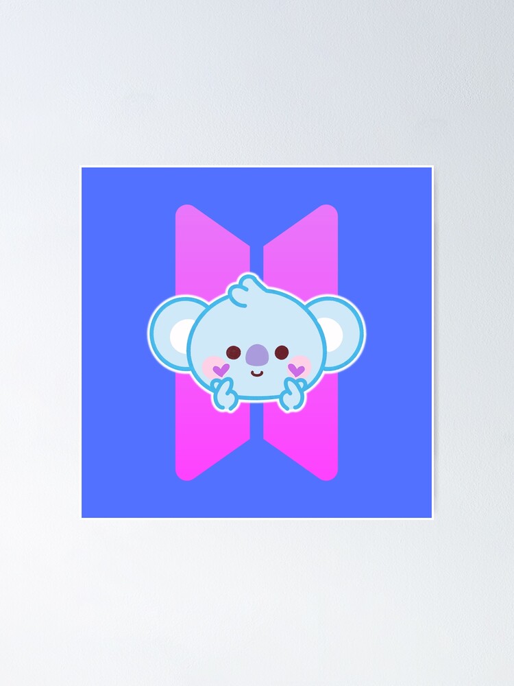 "BTS BT21 Characters Koya Festa Family Portrait Borahae" Poster for ...