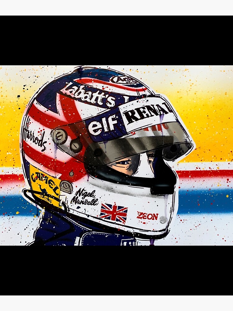 "Nigel Mansell - Williams F1 graffiti painting by DRAutoArt " Canvas ...