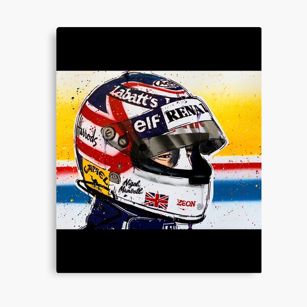 "Nigel Mansell - Williams F1 graffiti painting by DRAutoArt " Canvas ...
