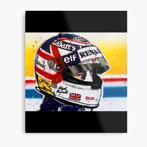 "Nigel Mansell - Williams F1 graffiti painting by DRAutoArt " Metal ...