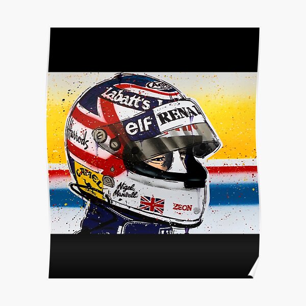 Póster «Nigel Mansell - pintura de graffiti Williams F1 de DRAutoArt ...