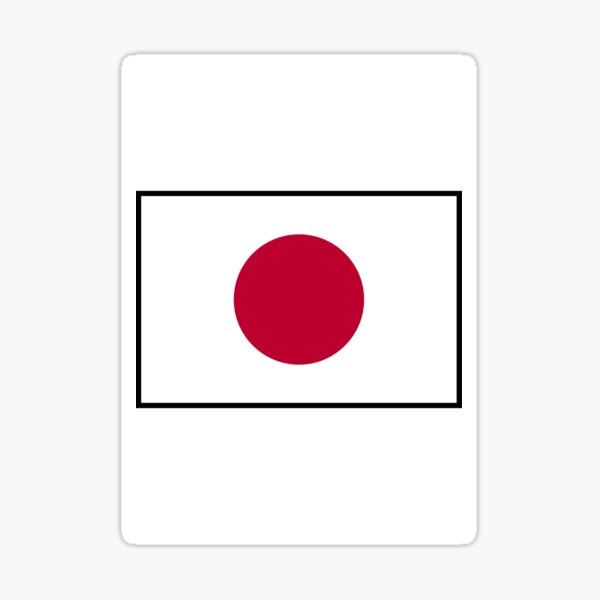"Flag of Japan" Sticker for Sale by Mascime | Redbubble