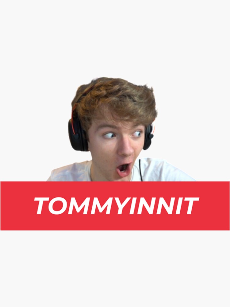 "TommyInnit Merch TommyInnit Tee 01" Sticker for Sale by AshleyRoses ...