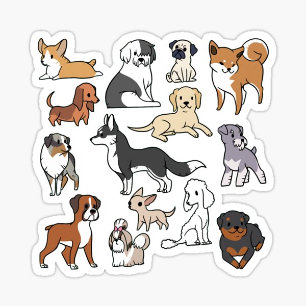 "Competition Surpass Yourself Bravery Dogs Music Classic" Sticker for ...