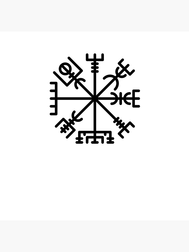 "Icelandic The Vegvisir - Magical Staves Symbol Runes Drawing ...