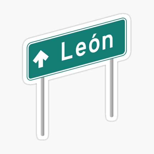 "Leon" Sticker for Sale by WordsMaps | Redbubble