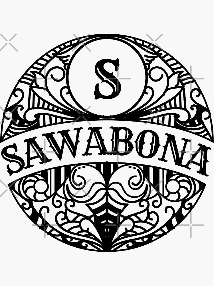 "Sawabona" Sticker for Sale by ProfusionPro | Redbubble