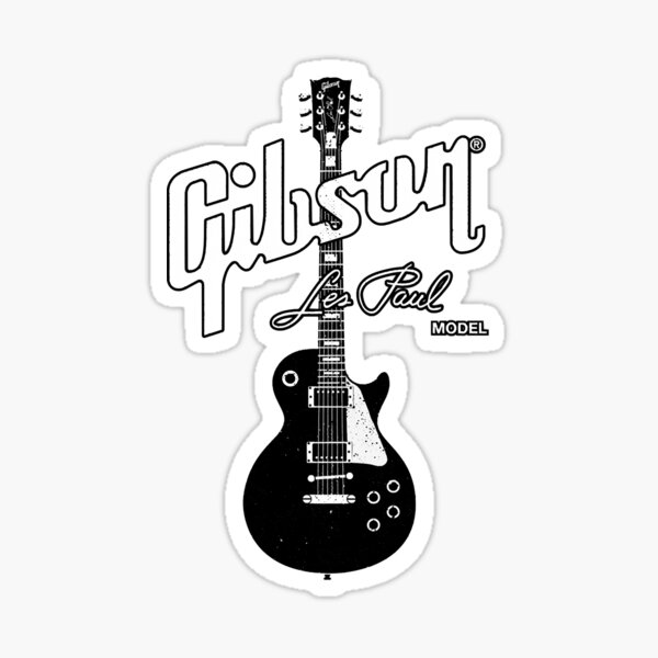 "Les Paul " Sticker for Sale by KLinnenkamp13 | Redbubble