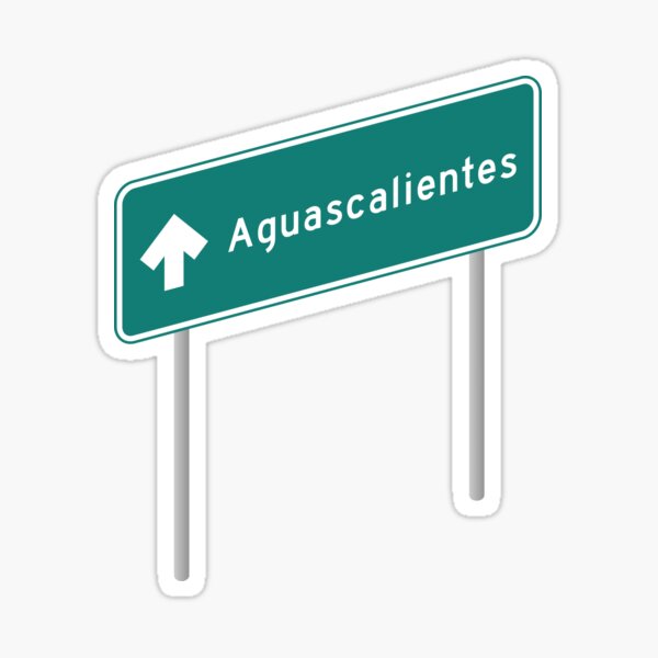 "Aguascalientes" Sticker by WordsMaps | Redbubble