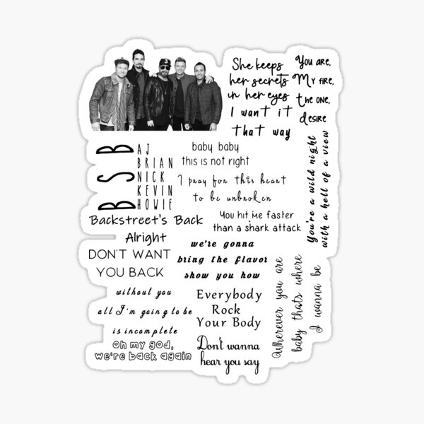 "BSB Boy Band" Sticker for Sale by Mnightsa | Redbubble