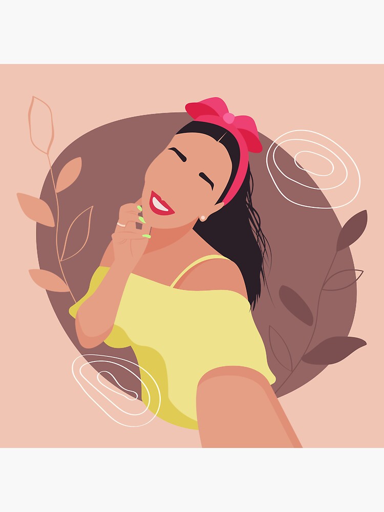 "silhouette portrait girl" Sticker for Sale by clickart- | Redbubble