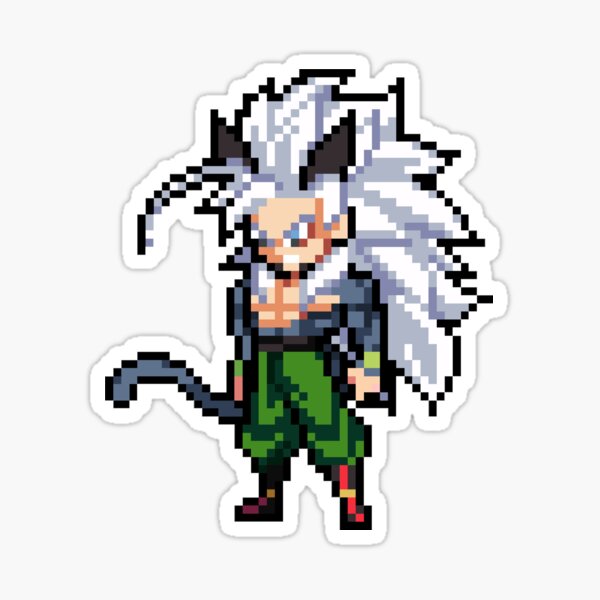 "Xicor Super Saiyan 5 HQ Pixel Edition" Sticker for Sale by adventfan ...