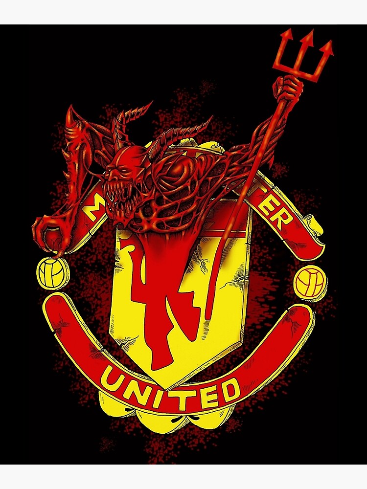 "red devil MU" Poster for Sale by becauseallow | Redbubble
