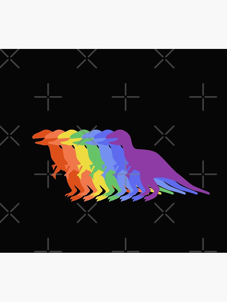 "Rainbow T-rex Pride Dinosaur LGBTQ+ Gay Love is Love" Poster for Sale ...